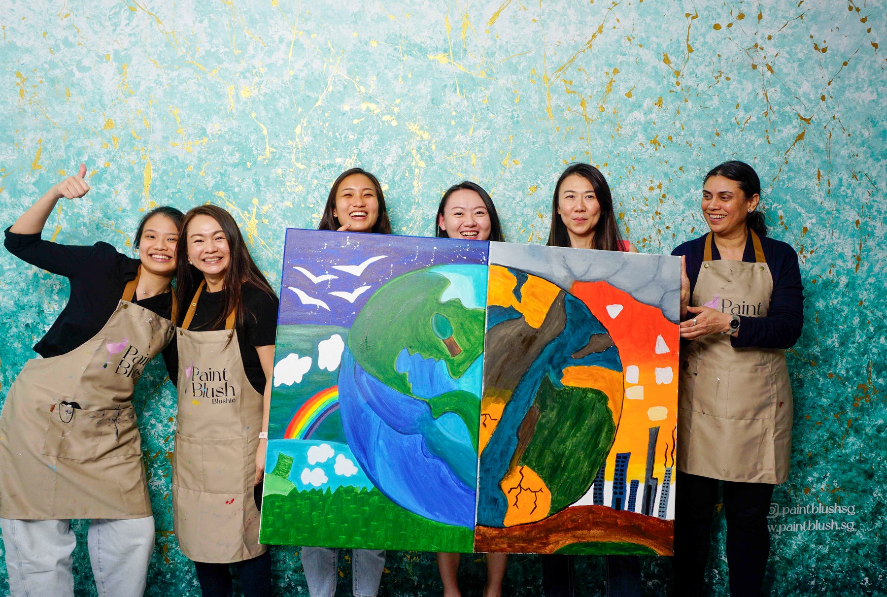 Paintblush - Singapore’s first Sip ’N' Paint Art studio